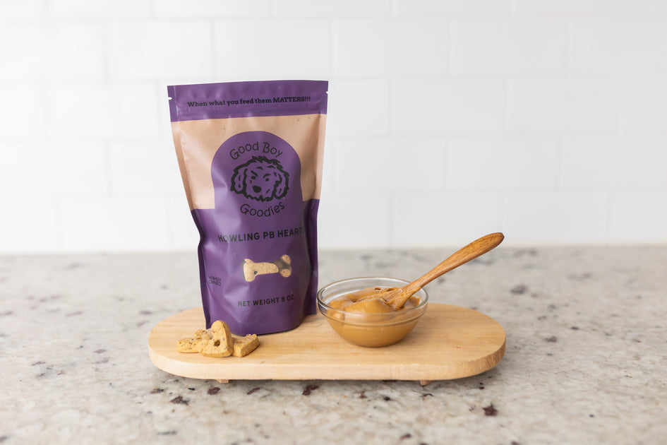 Howling Peanut Butter Hearts – Good Boy Goodies
